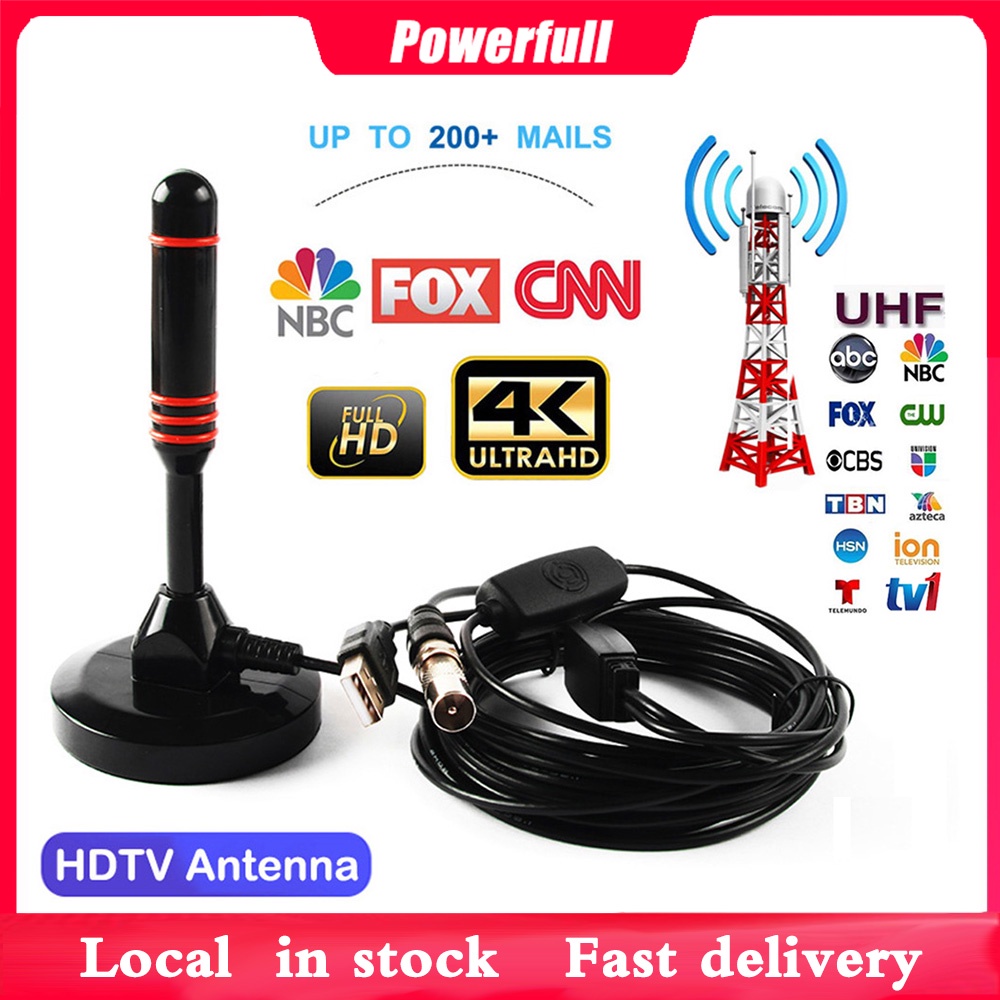 Indoor Antenna TV Antena 1080P Digital HDTV Indoor TV With Amplifier ...