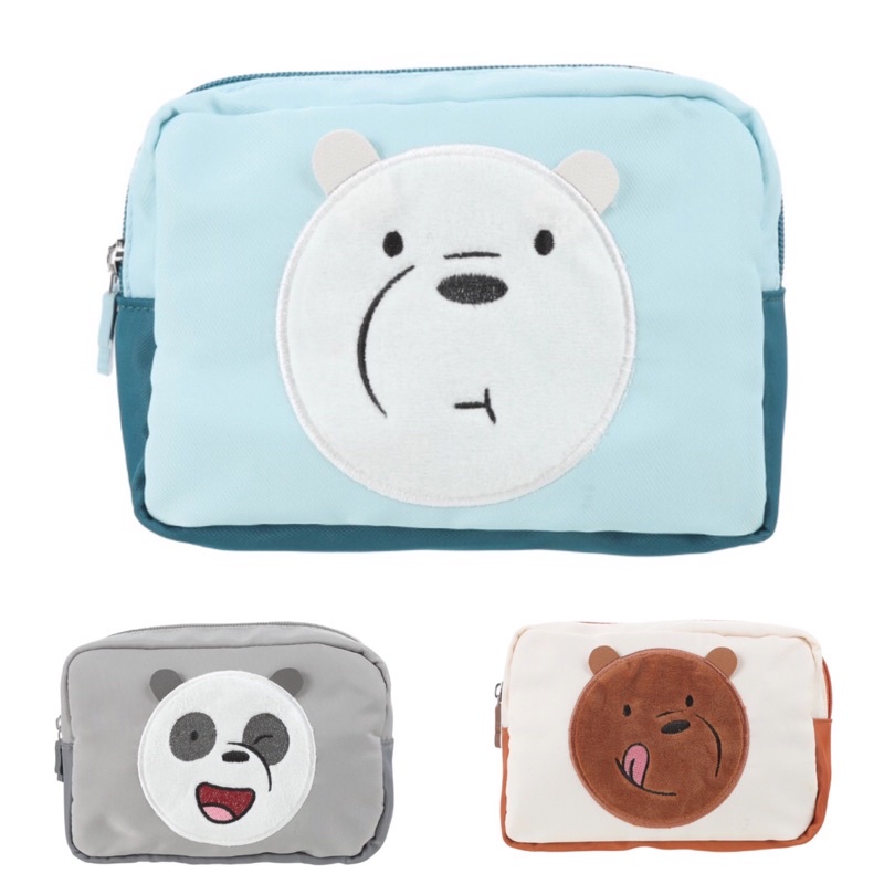 We Bare Bears Small Clutch Makeup Pouch By MINISO JAPAN | Shopee Malaysia