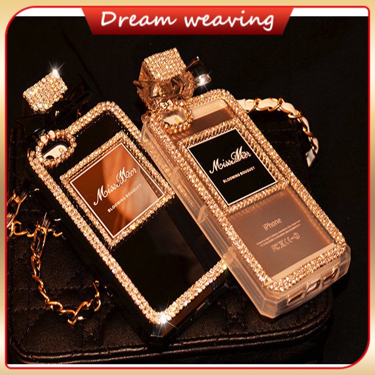 Luxury perfume bottle with diamond Apple mobile phone case 6/6plus ...
