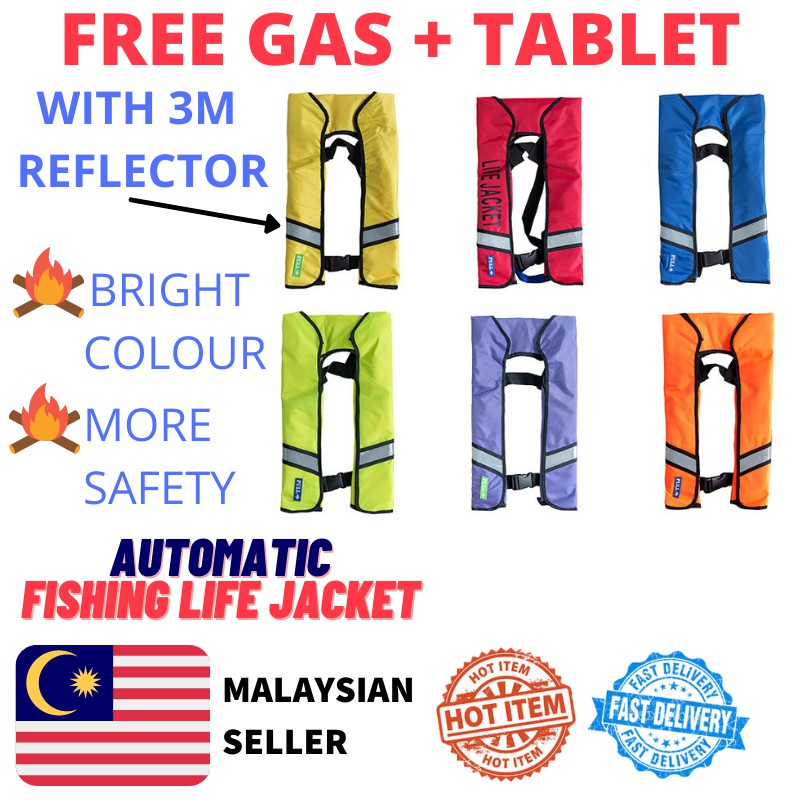 🔥READY STOCK🔥 Automatic Inflatable Life Jacket Type 2 Neck inflatable ...