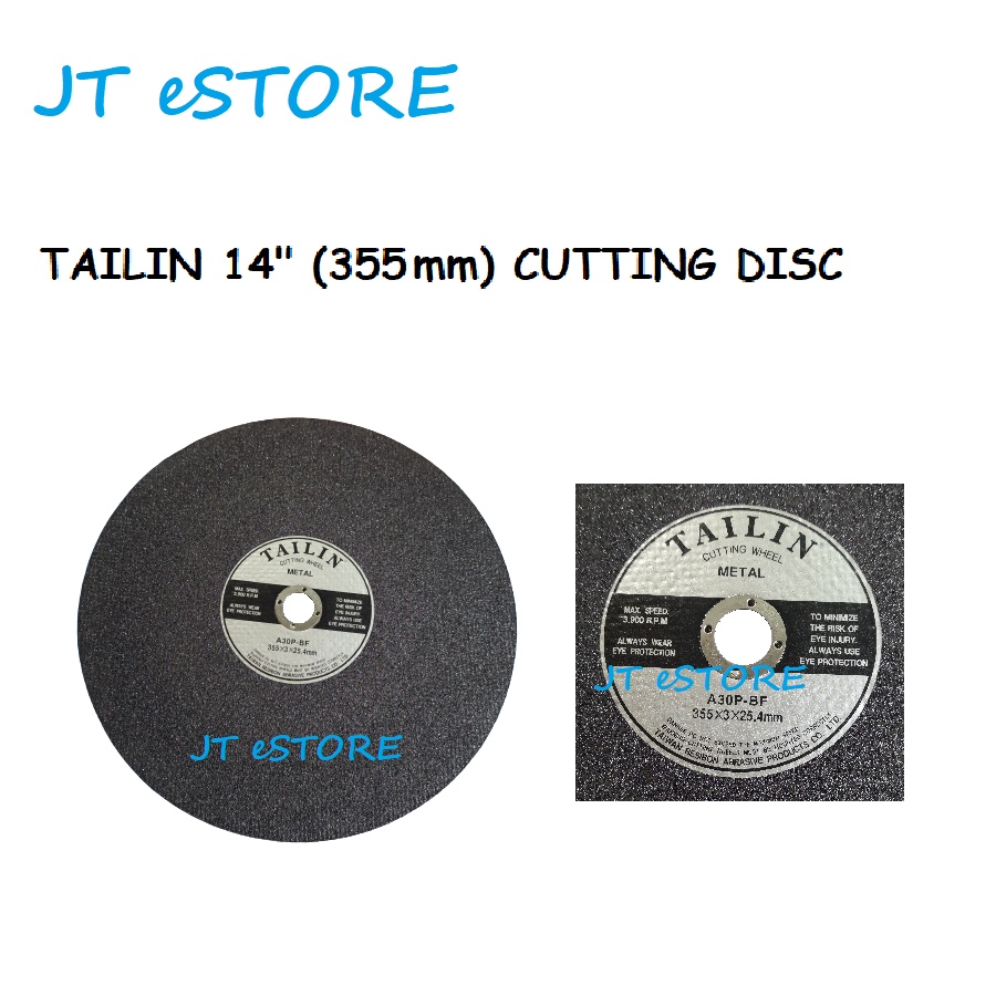 [JT eSTORE] TAILIN 14" Metal Cutting Disc - 355 x 3 x 25.4mm (A30P-BF ...
