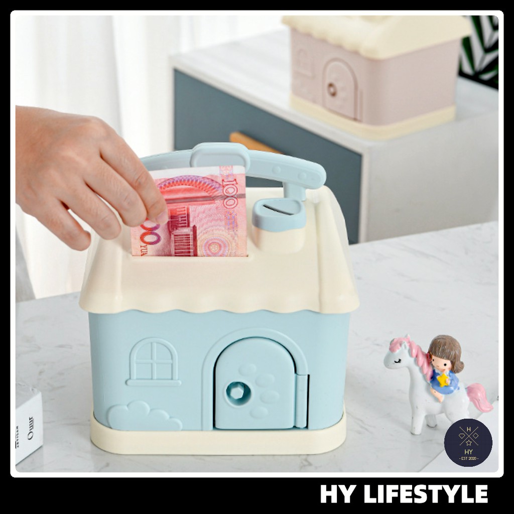[HY] Candy House Piggy Bank Coin Bank Kids Student Present Christmas ...