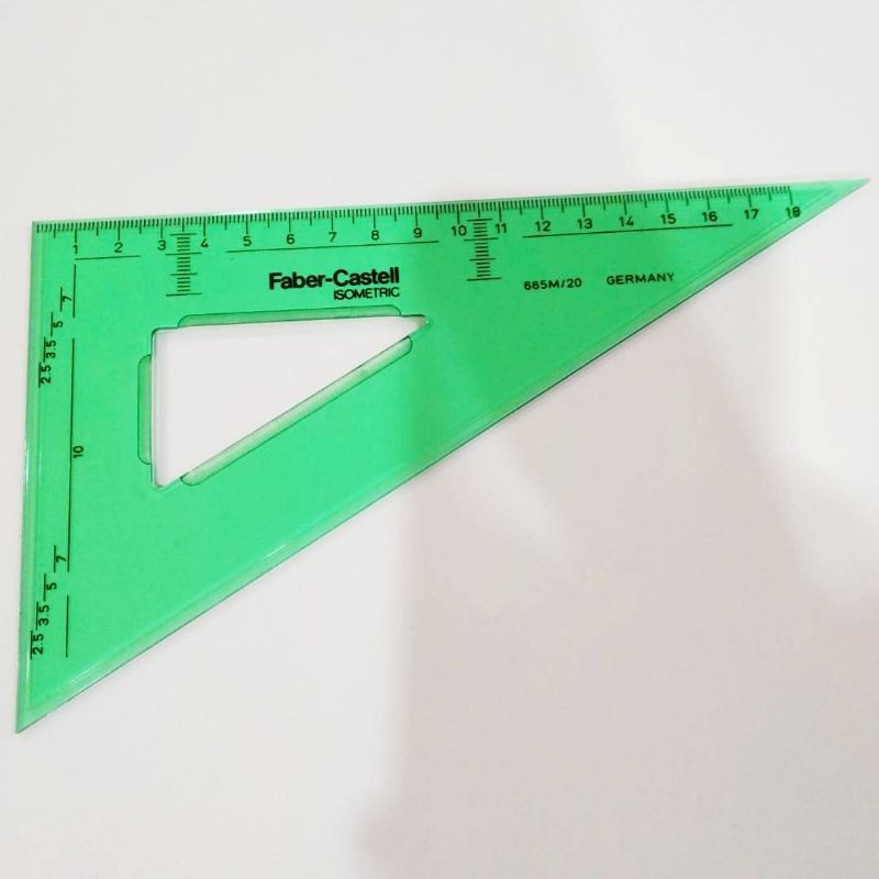 Faber-Castell Isometric Original Set Square 665M/20 Made in Germany ...