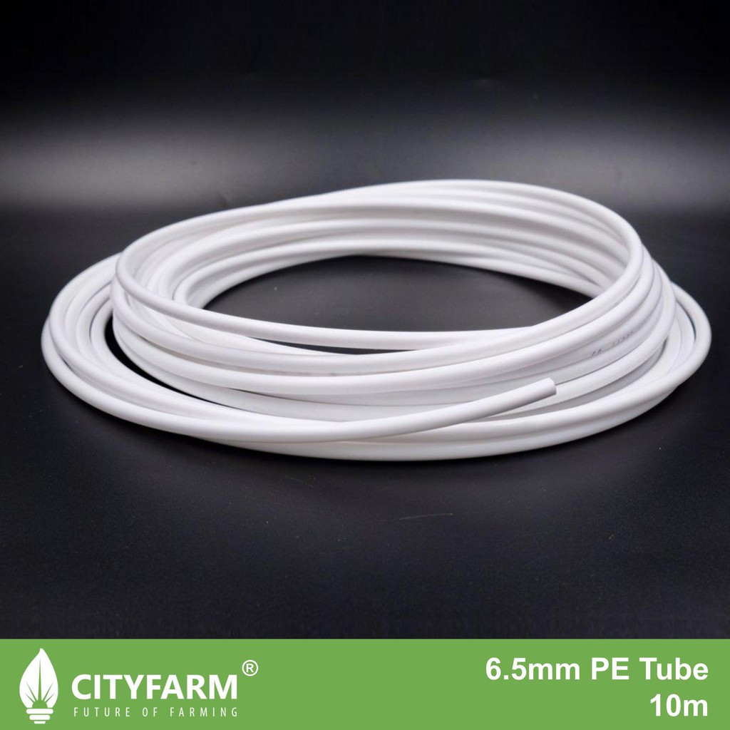 White 6.5mm 1/4" PE Tube - Food Grade PE Plastic Water Filter Tube ...