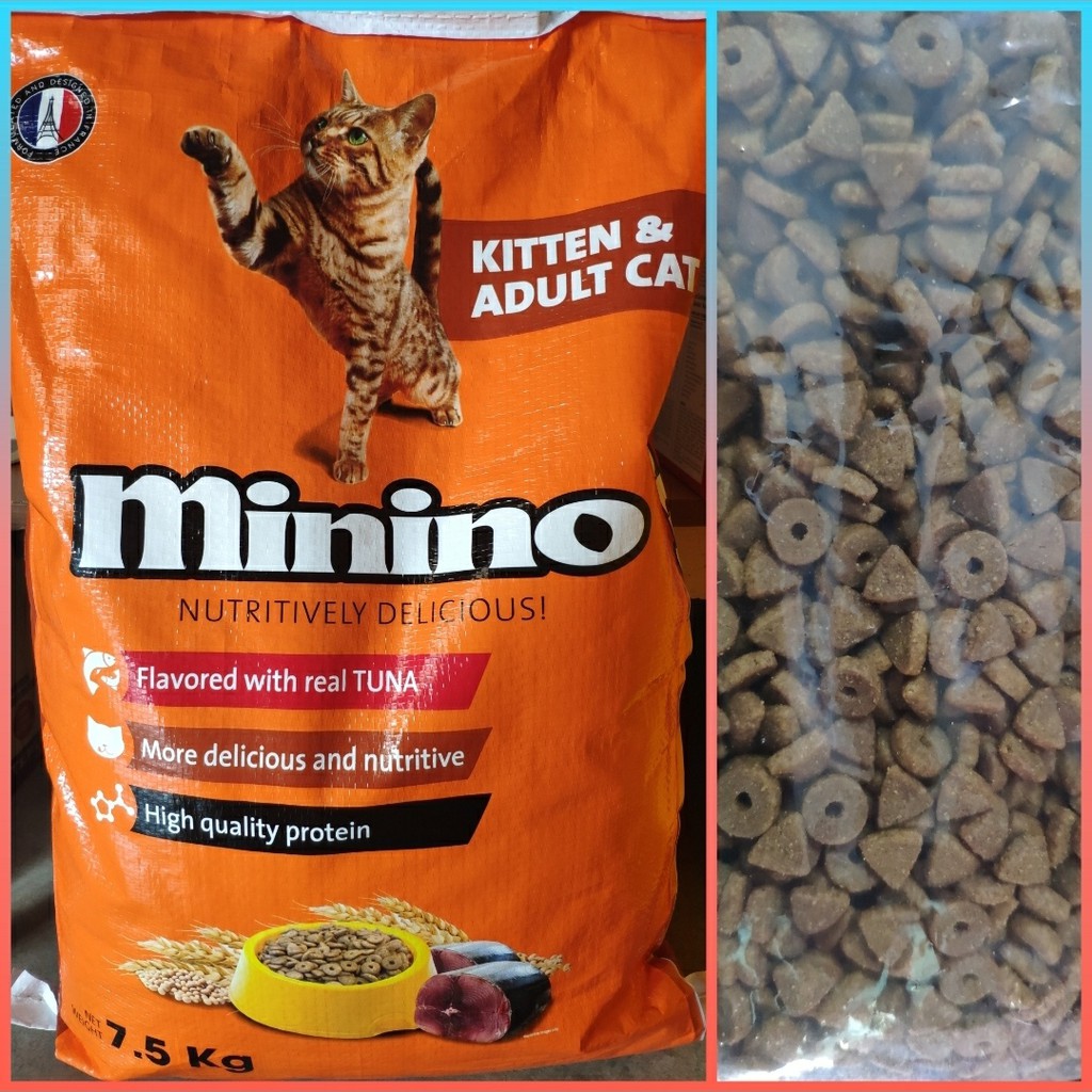 Makanan Kucing Minino Kitten and Adult repack 1kg | Shopee Malaysia