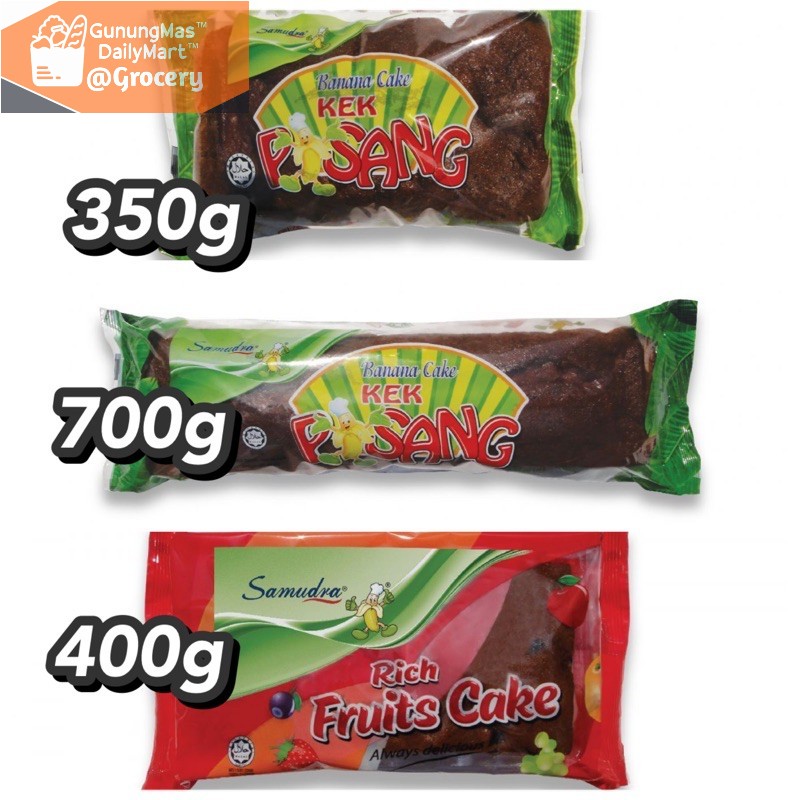 HALAL Fresh Dari Kilang Samudra Banana cake /Richs fruits cake | Shopee ...