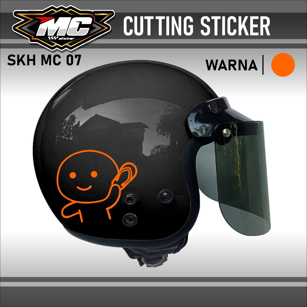 Cutting Sticker Helmet bogo Mochi Sticker Helmet Funny Sticker Cutting Helmet bogo SKH MC 07 ...
