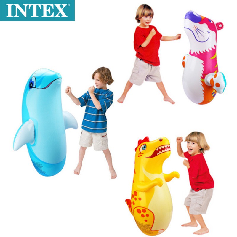 BestDeal Intex Inflatable Punching Boxing 3D Bop Bag | Shopee Malaysia