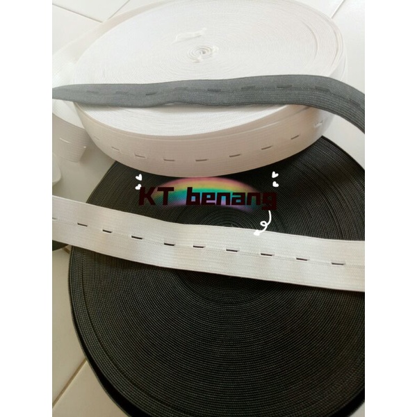 Tali Getah Lubang /Elastic Band Hole 1" (1 Meter) | Shopee Malaysia