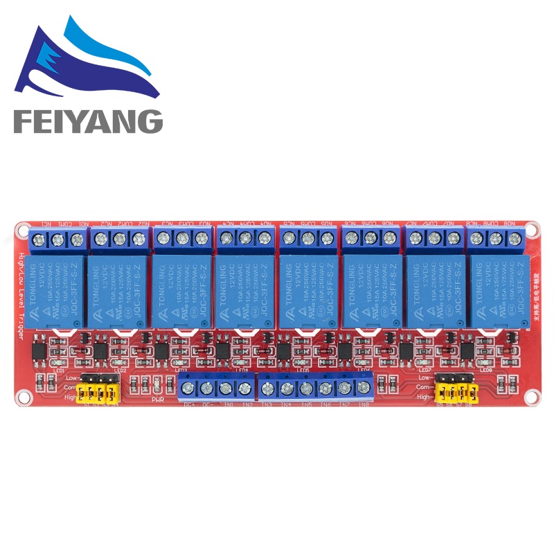 12V 1 2 4 8 Ways Channels Opto isolator Isolated Optocoupler Trigger ...