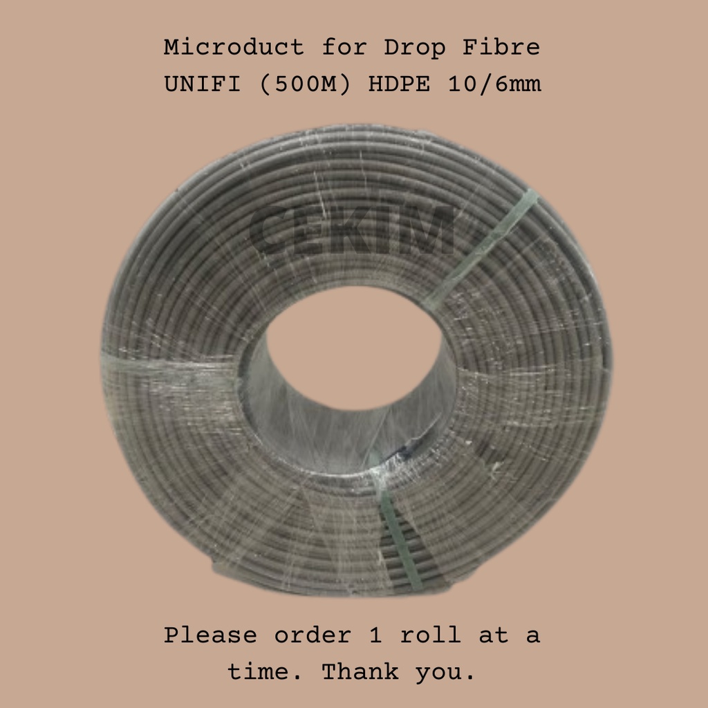 Microduct for Drop Fibre UNIFI (500M) HDPE 10/6mm | Shopee Malaysia