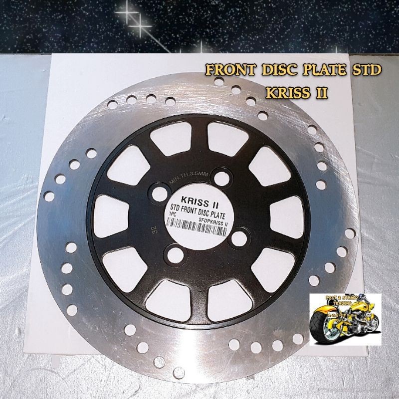 STANDARD FRONT DISC PLATE RGS/Y15ZR/LC135 5S/Y110/RXZ/GT128/KRISSII ...