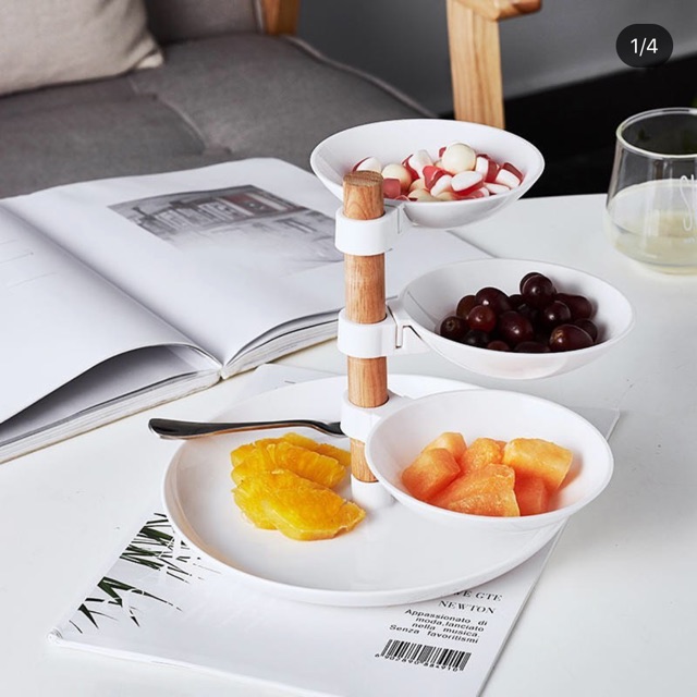 3-storey jam tray rotates 360 degrees | Shopee Malaysia