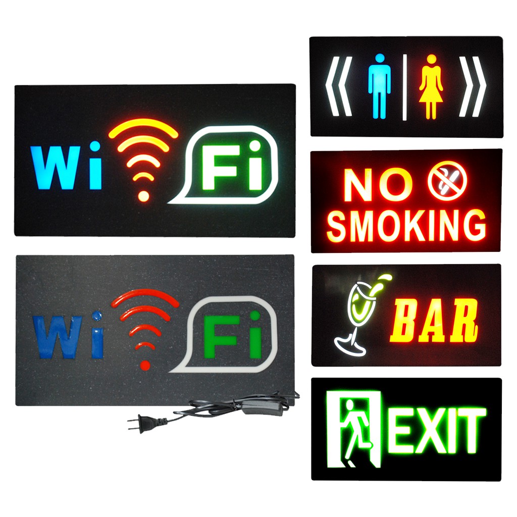 Fiber Signage | Flashing Light Feature | Shopee Malaysia