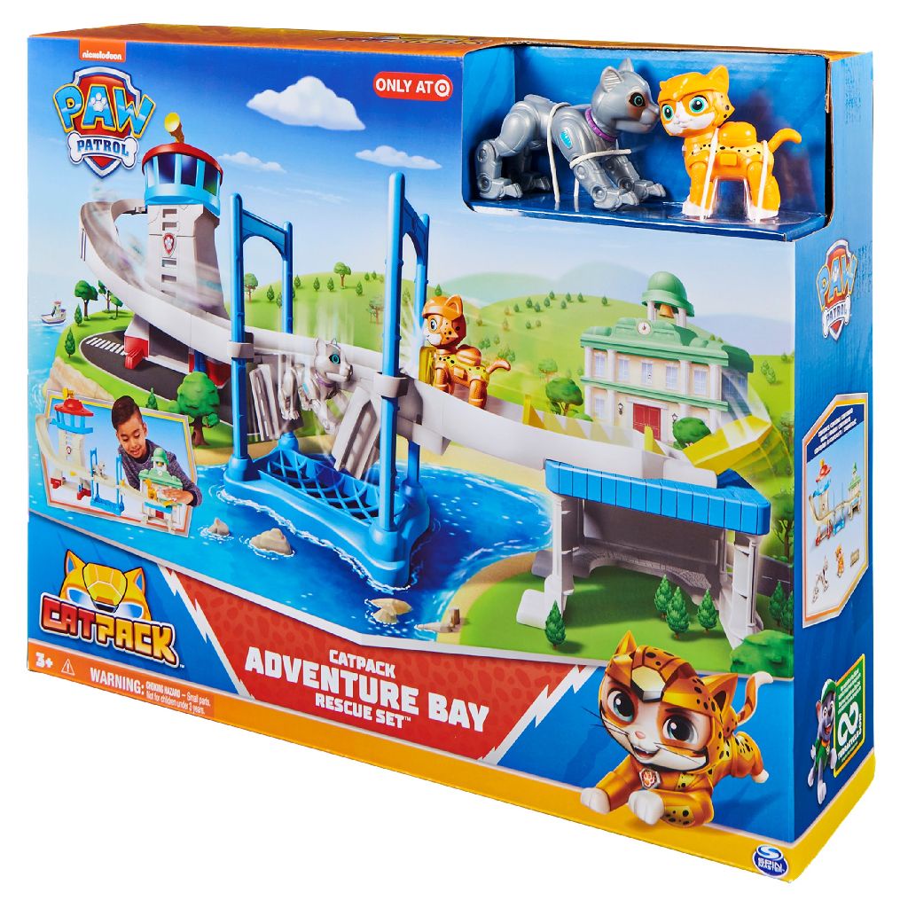 Paw Patrol Animated Series Cat Pack Adventure Bay Rescue Playset with ...