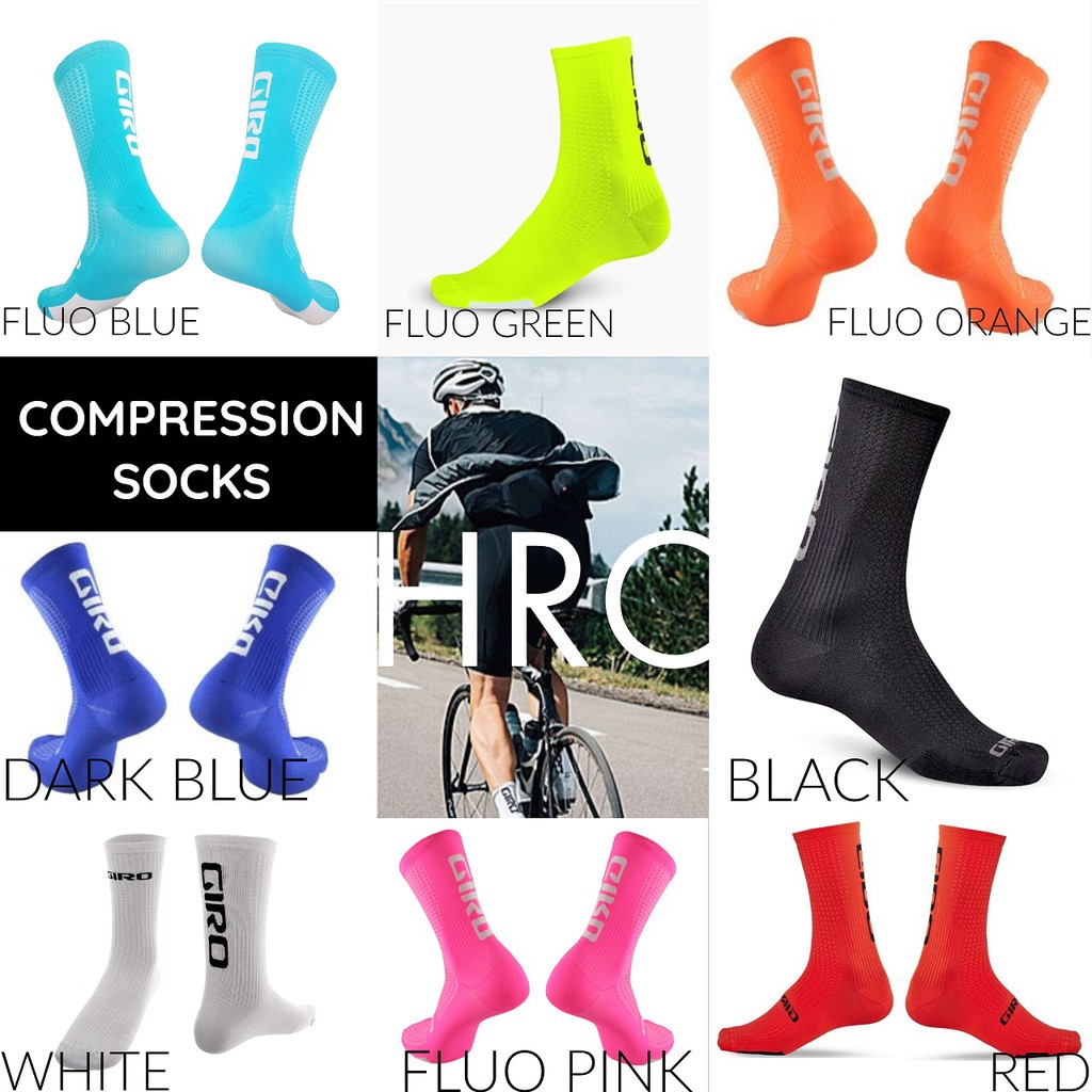 🔥Ready Stock🔥HRC Compression Cycling Socks All Sports Running Road Bike ...