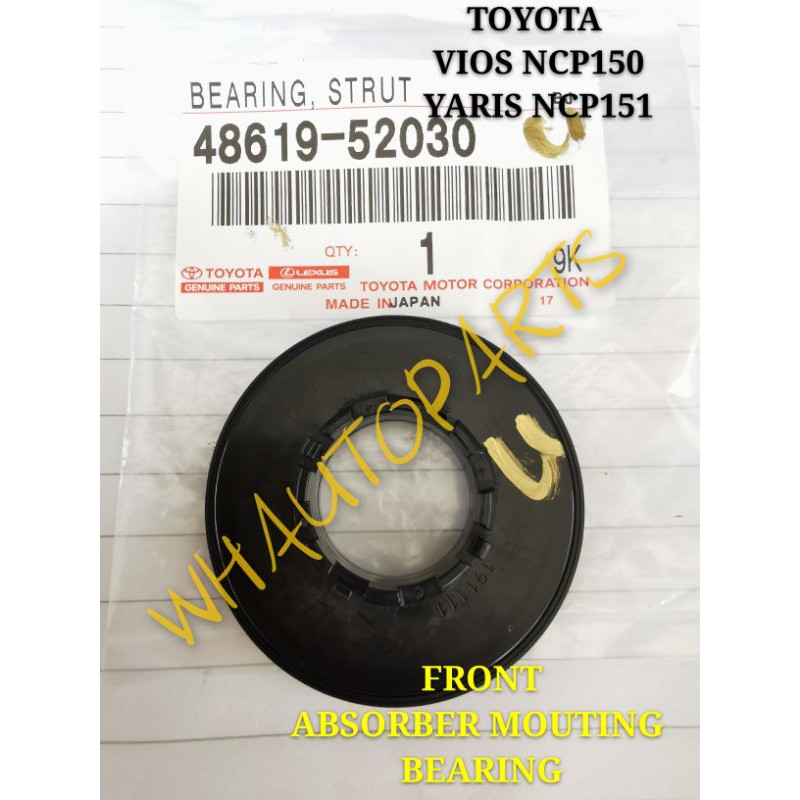 ABSORBER MOUTING BEARING (ORIGINAL) (FRONT) TOYOTA VIOS NCP150,YARIS ...