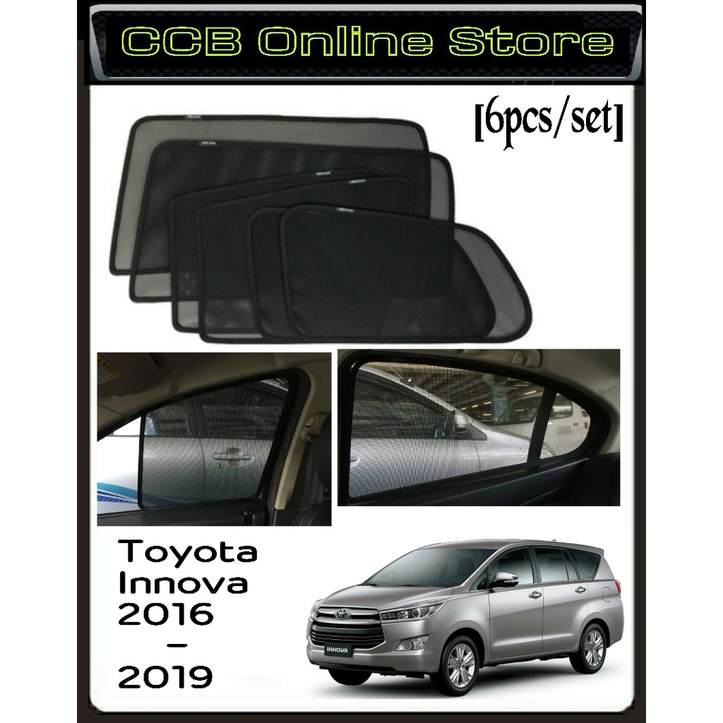 Custom fit Sun Shade for Toyota Innova 2016 - 2019 (6pcs/set) | Shopee ...
