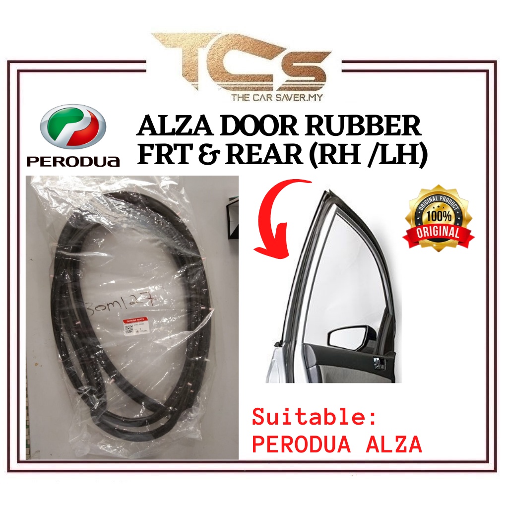 Original PERODUA ALZA D46T DOOR RUBBER, DOOR WEATHERSTRIP, GETAH PINTU ...
