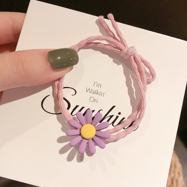 Getah Rambut Corak Bunga Daisy Cute Viral Korean Style | Shopee Malaysia