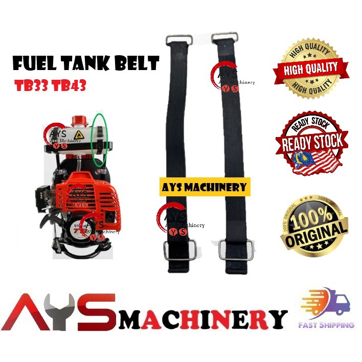 Fuel Tank Belt (17CM) Brush Cutter Tali Minyak Tangki Mesin Rumput TB33 ...