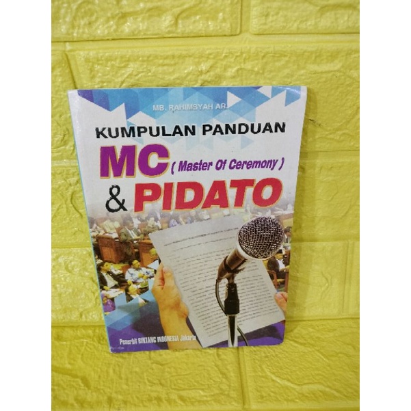 MC GUIDE GROUP (MASTER OF CEREMONY) & PIDATO. | Shopee Malaysia