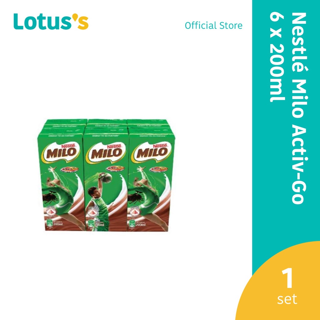 Nestle Milo Activ-Go 6 x 200ml | Shopee Malaysia