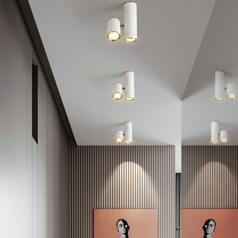 Nordic Creative Double Head Downlight Surface Mounted Spotlight Led ...