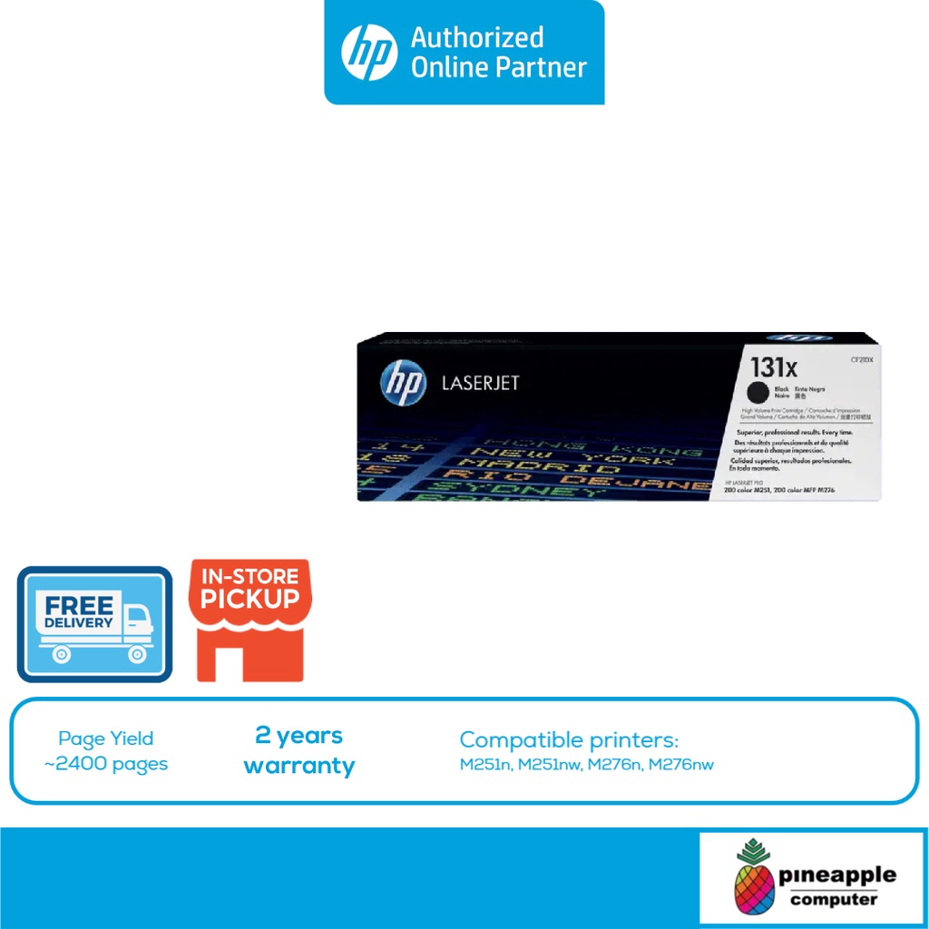 HP 131X High Yield Black Original LaserJet Toner Cartridge (CF210X ...