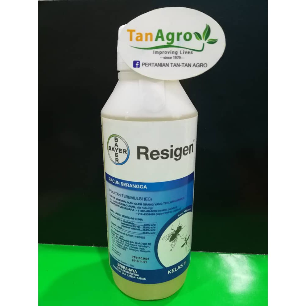 👉🏻ORIGINAL👈🏻 Insecticide Resigen (A.i s-bioallethrin 0.8% + permethrin ...