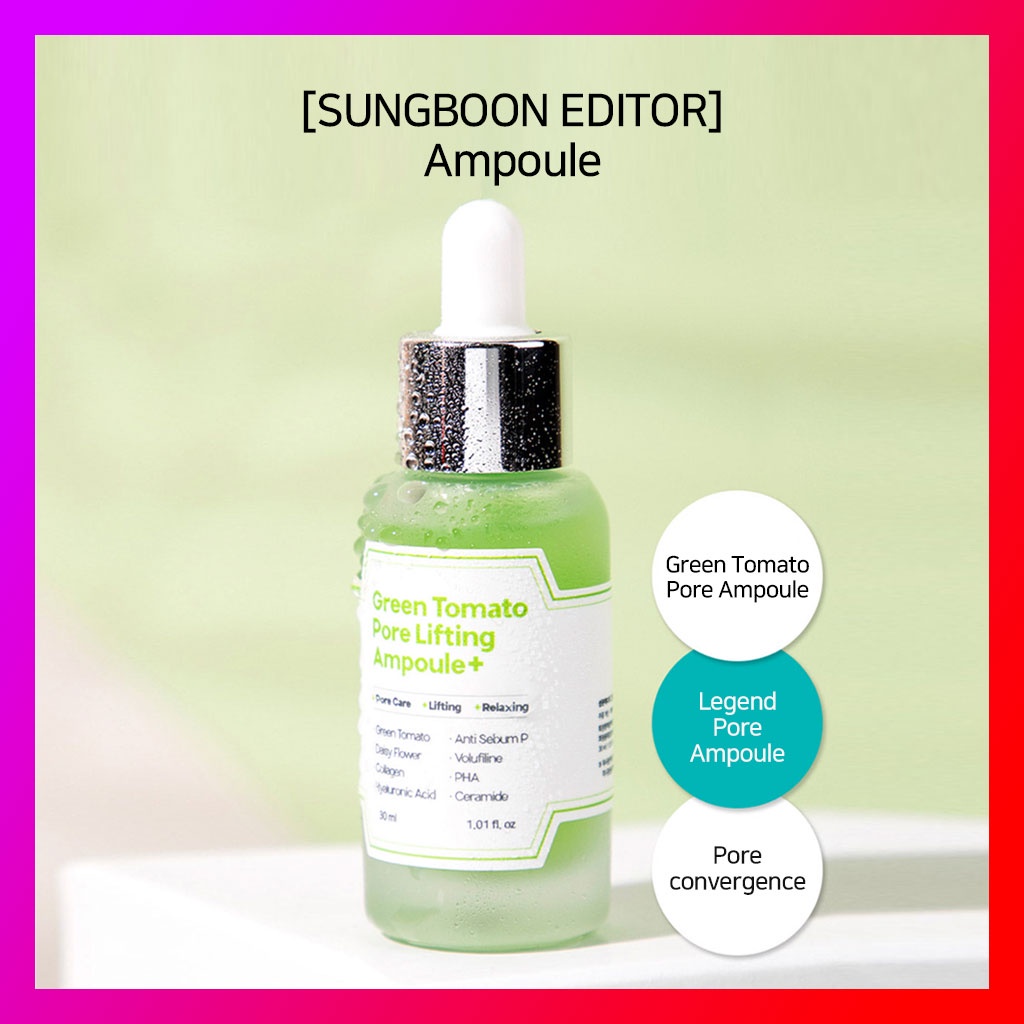 [Sungboon editor] Green Tomato Pore Lifting Ampoule+ 30ml | Shopee Malaysia