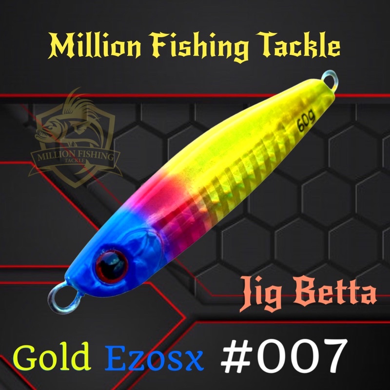 【METAL JIG 𝘽𝙀𝙏𝙏𝘼 MJ003】 40g/60g/80g Light Jig Lure 3D Eyes Metal Jig ...