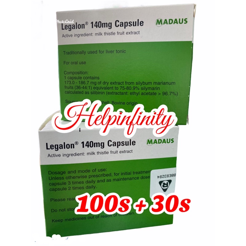 Madaus Legalon 140mg (Standardised Milk Thistle Fruit Extract) Caps ...