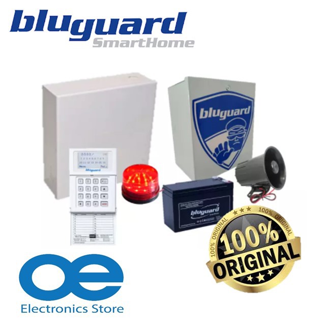 BLUGUARD BLU-V16+LCD-SP01 Home Alarm V16N LCD 8 Zones Wired Alarm ...
