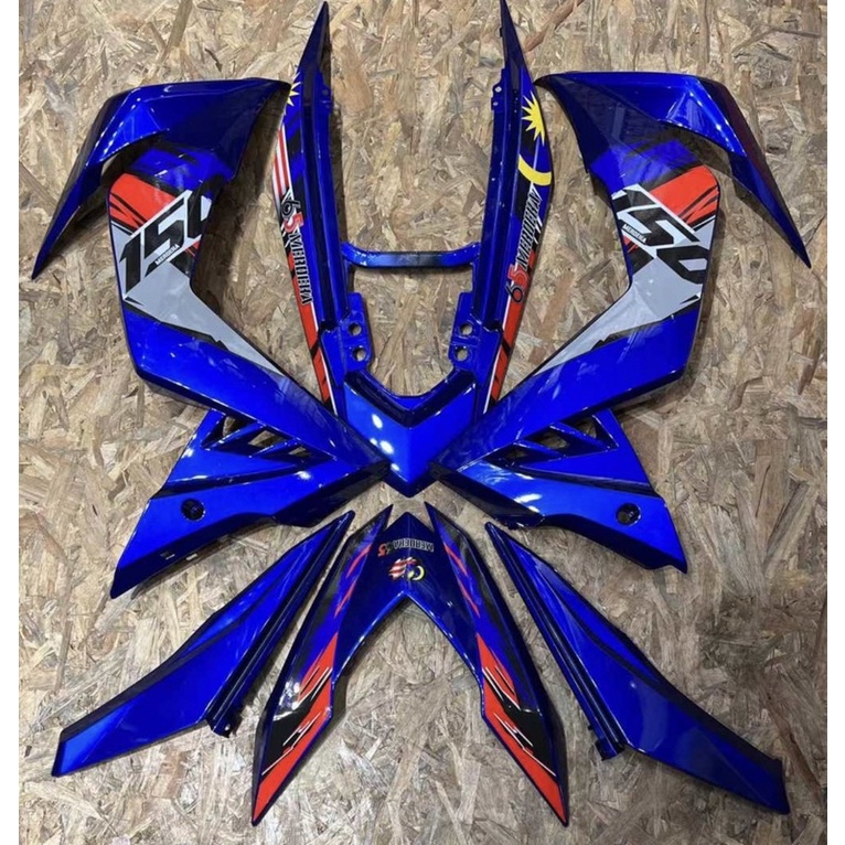 HLD COVER SET CUSTOM RS150 V1/V2 MERDEKA 2022 LIMITED BLUE🇲🇾🇲🇾 | Shopee ...