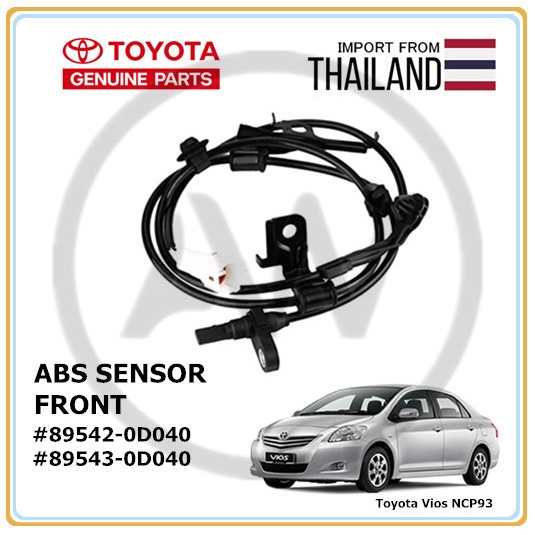 Original Toyota Vios 1.5 NCP93 2007-2012 Front Brake ABS Wheel Speed ...
