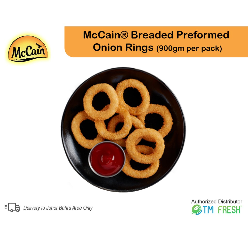 McCain® Breaded Preformed Onion Rings (900gm per pack) | Shopee Malaysia