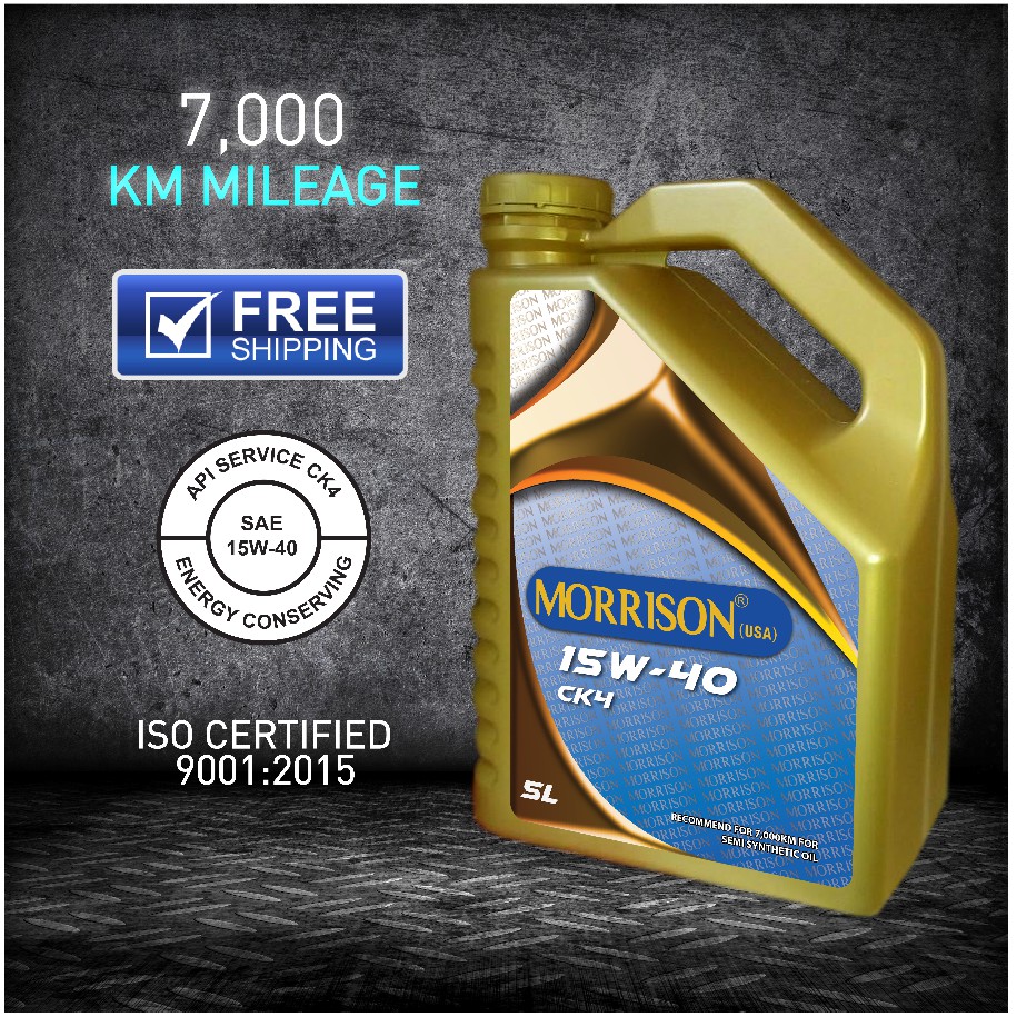 MORRISON DIESEL 15W-40 SEMI SYNTHETIC PERFORMANCE CK-4 NANO TECHNOLOGY ...