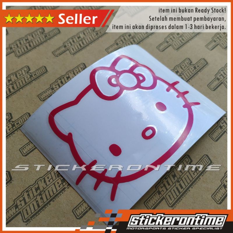 Car Sticker Cutting HELLO KITTY FACE myvi viva axia alza bezza saga ...
