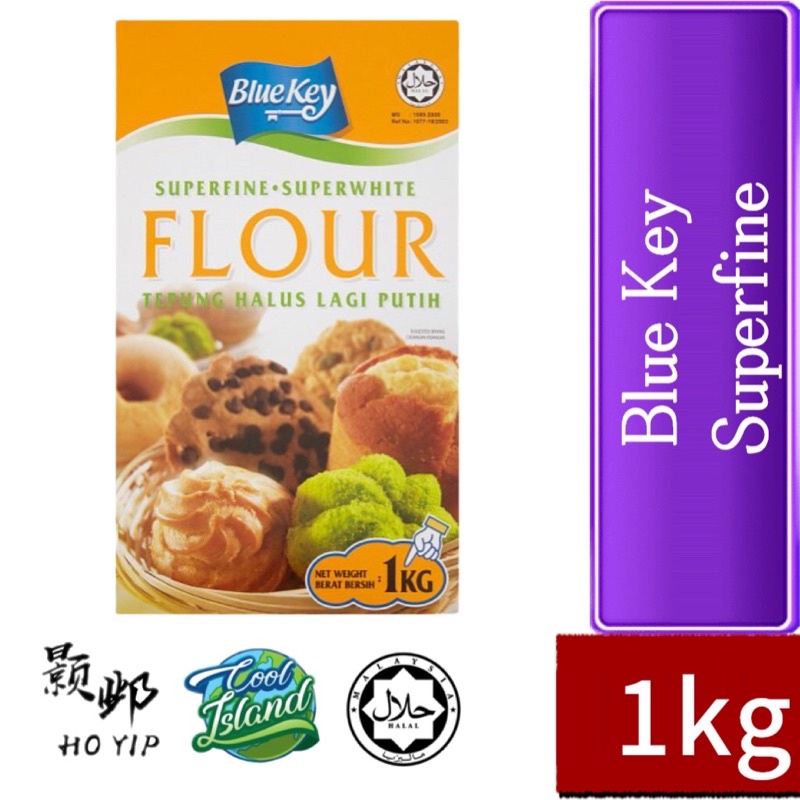 Blue Key Self Raising Flour Flour 1kg box Tepung naik sendiri bluekey ...