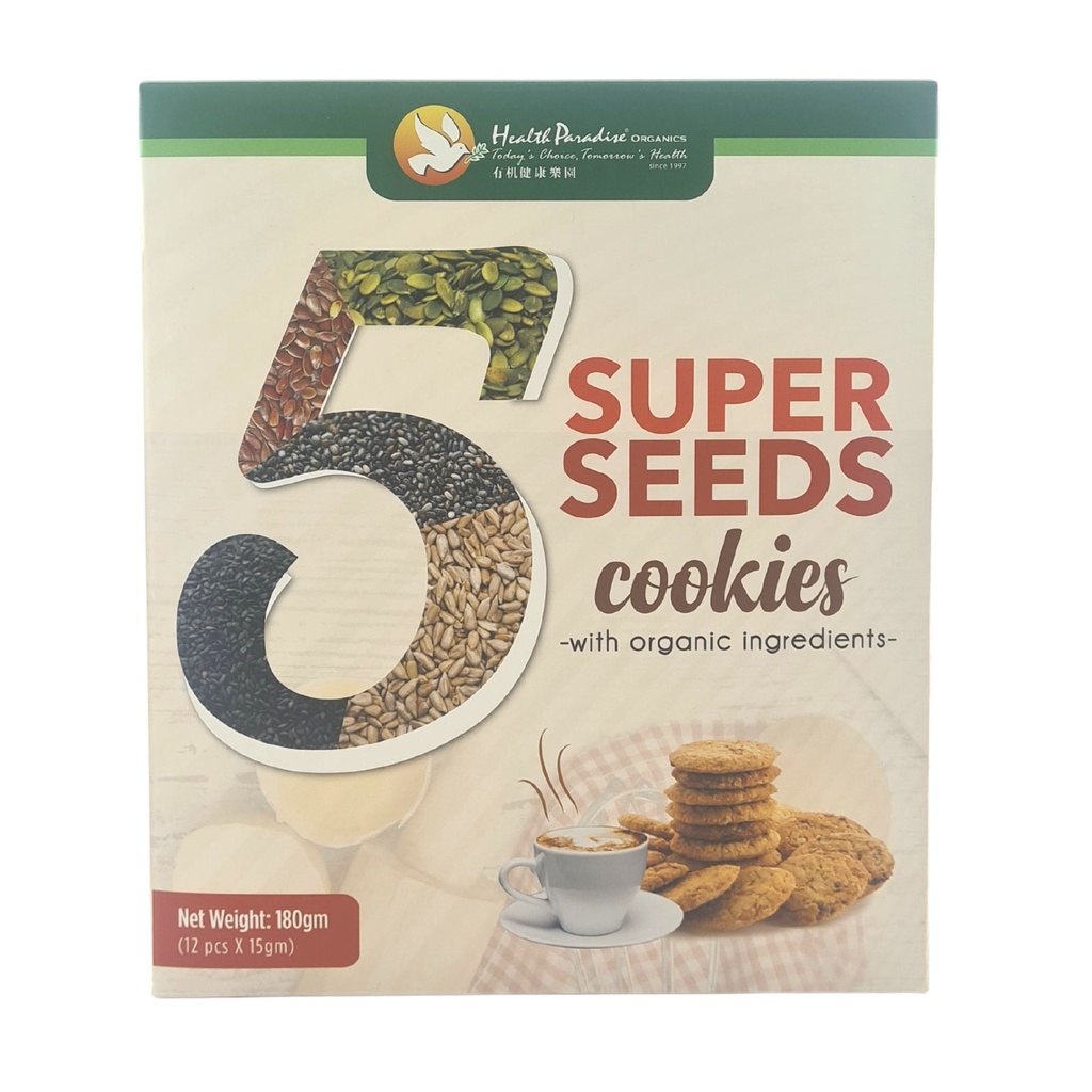 Health Paradise 5 Super Seeds Cookies 180g | Shopee Malaysia