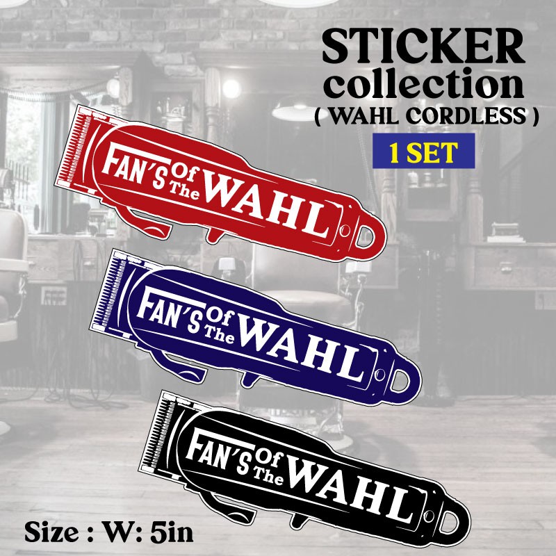 Sticker Fans Wahl Cordless (1set) | Shopee Malaysia