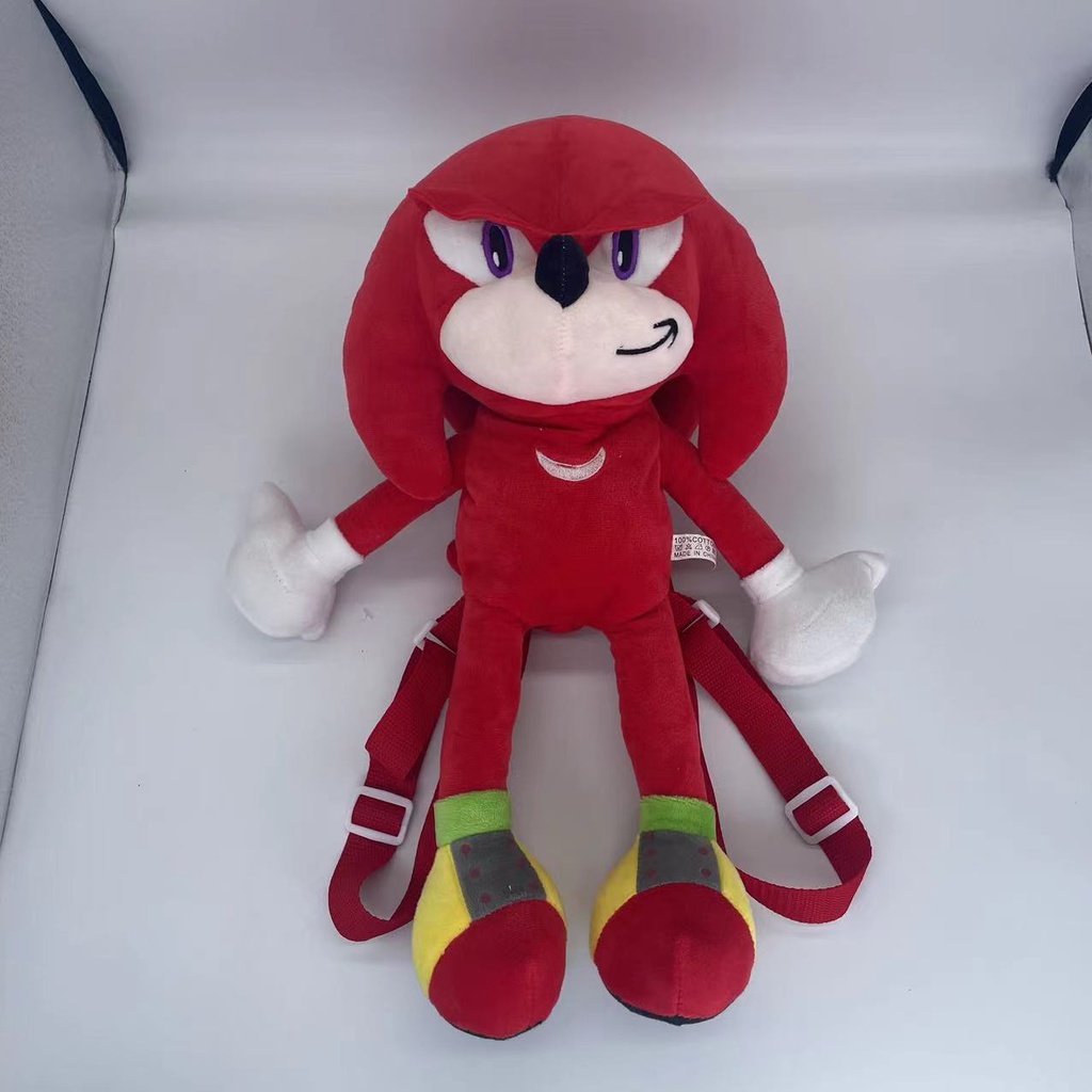 Sonic The Hedgehog Plush Backpack Figure Plush Doll Schoolbag For Kids ...