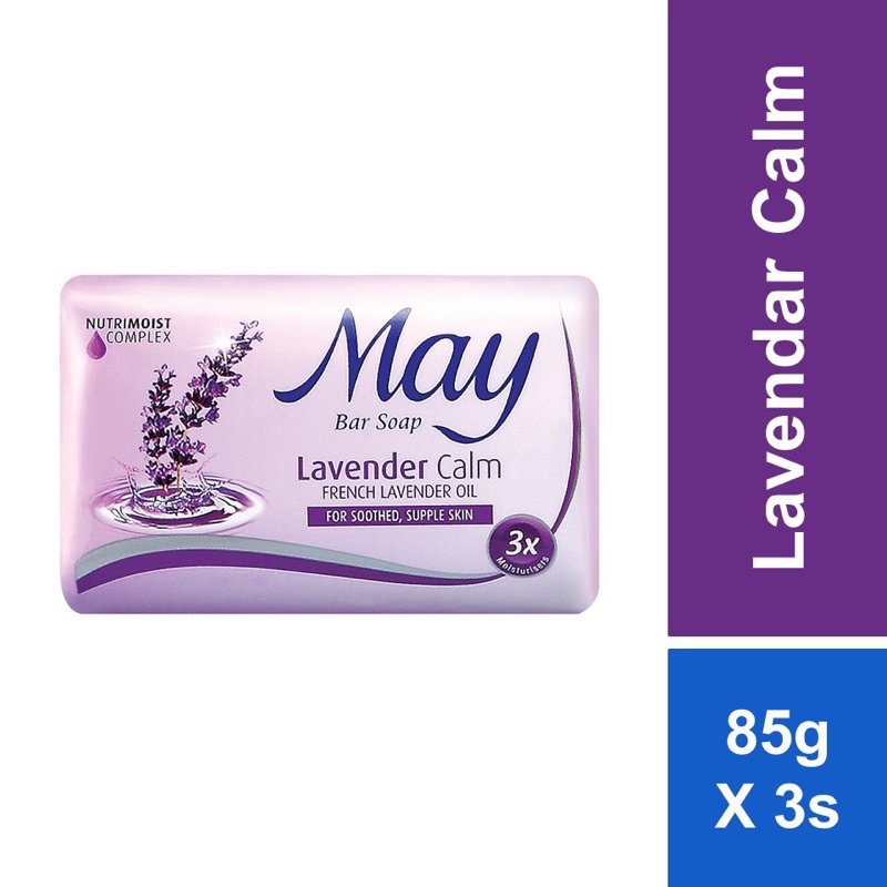 May Bar Soap Lavender Calm 85g x 3s | Shopee Malaysia