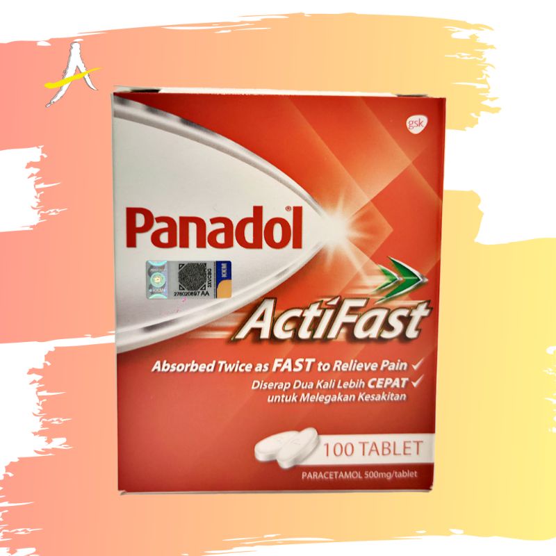 Panadol Actifast 500mg Tablets 10 x 10's 100table | Shopee Malaysia