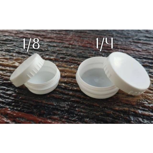 (READY STOCK)Plastic Ointment Box / Empty Cream Container (1/8oz@ 1/4oz ...