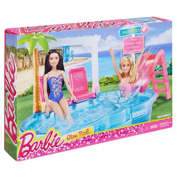 Barbie Glam Pool Playset Original Mattel Barbie Glam Pool Toys | Shopee ...