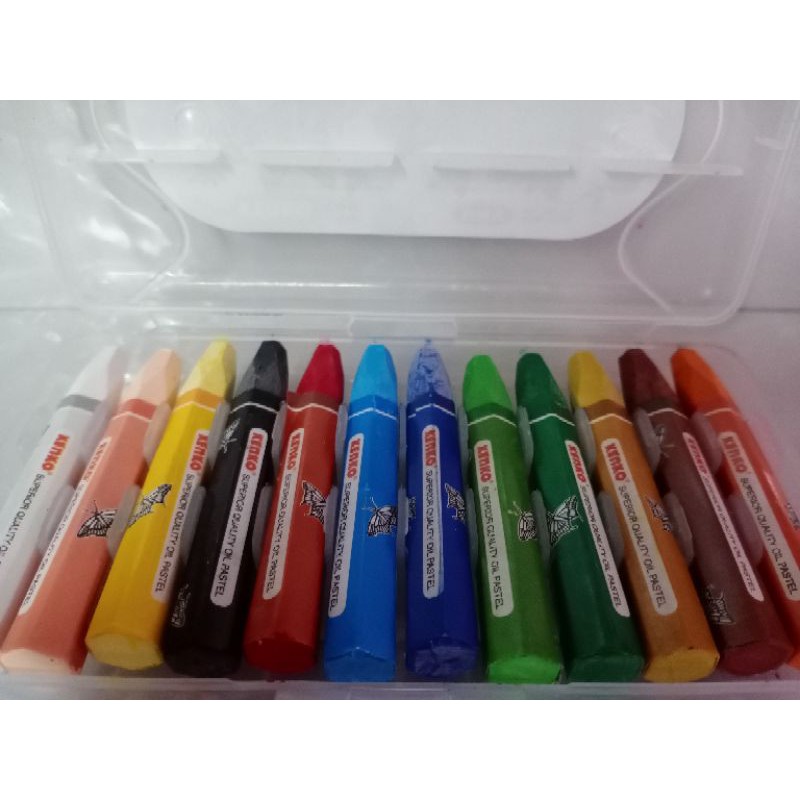 Crayon Oil Pastel KENKO 12 Colors | Shopee Malaysia