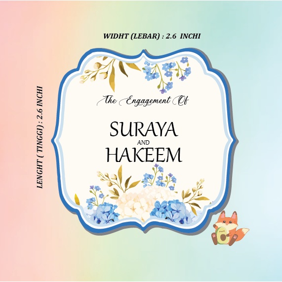 1pcs Tag Hantaran Kahwin / Tag Hantaran Tunang / Tag Crown | Shopee ...