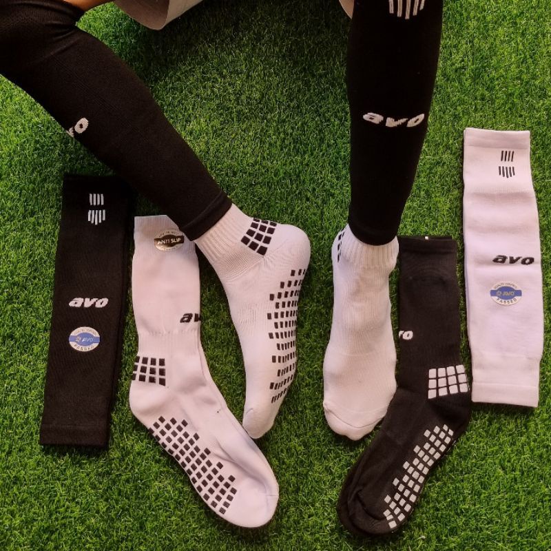 Avo Futsal Soccer Socks Anti Slip Short Long Connect Dummy Slevee ...